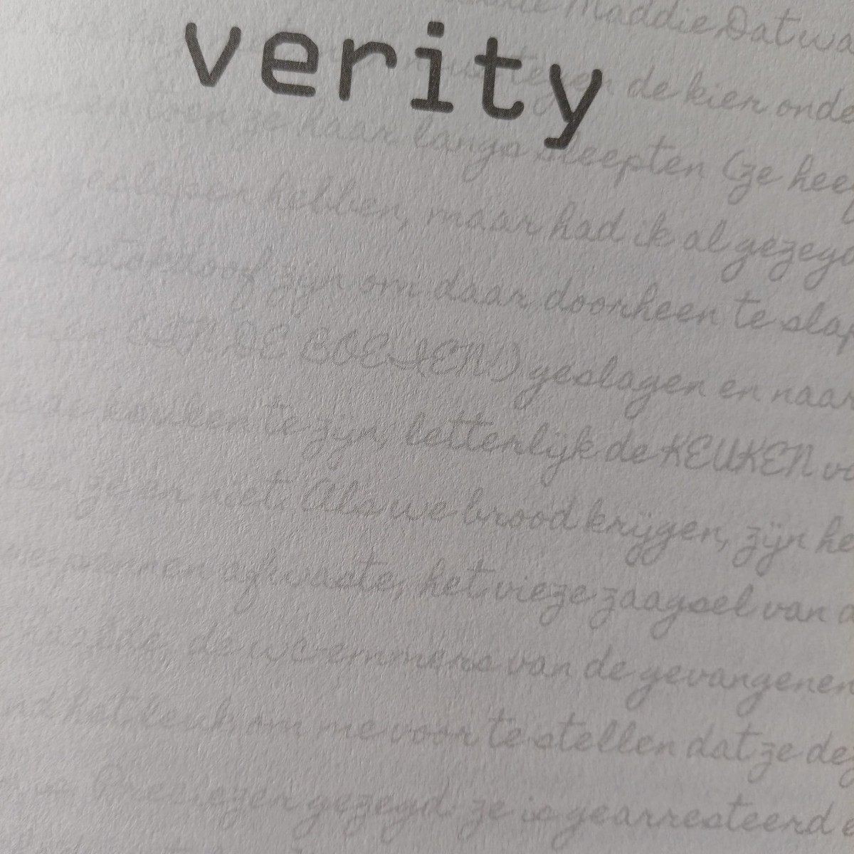 Operatie Verity, verity