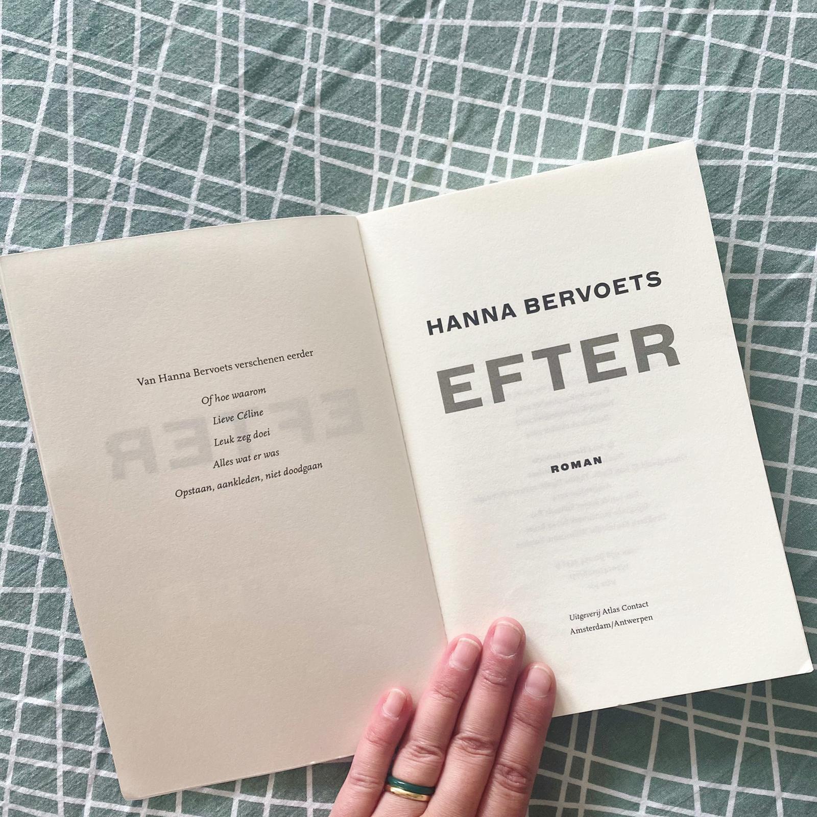 Efter - Hanna Bervoets | Futuristische roman | StoerLeesVoer