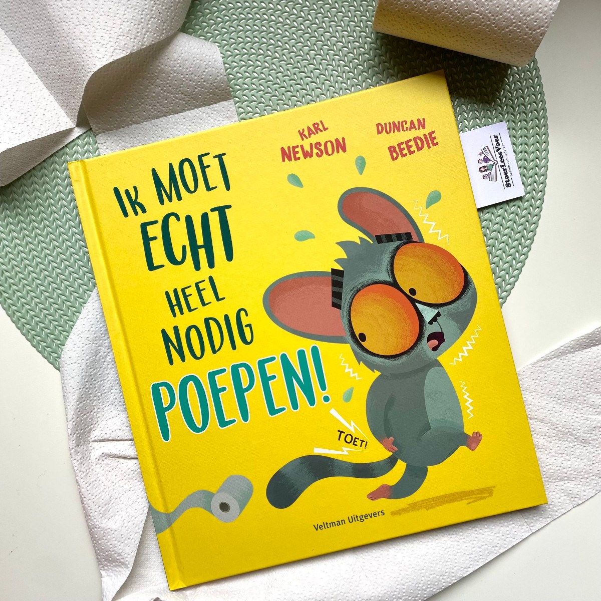 Ik moet echt heel nodig poepen - Newson | Prent | StoerLeesVoer