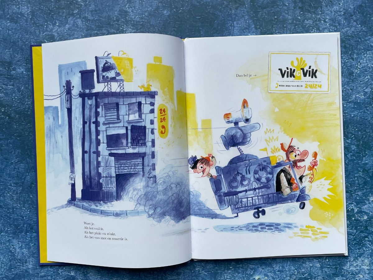 Vik & Vik een vieze dag - Boonen | Humor prenten | StoerLeesVoer