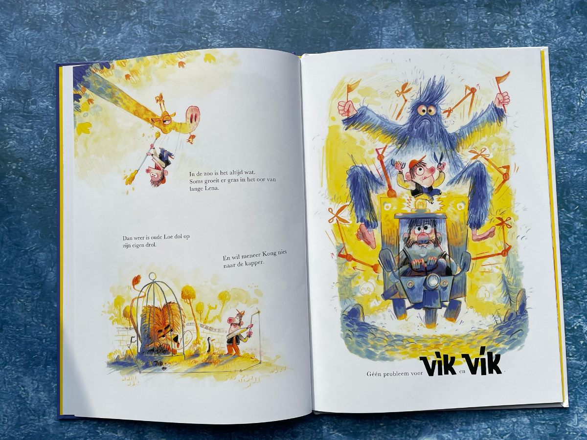 Vik & Vik een vieze dag - Boonen | Humor prenten | StoerLeesVoer